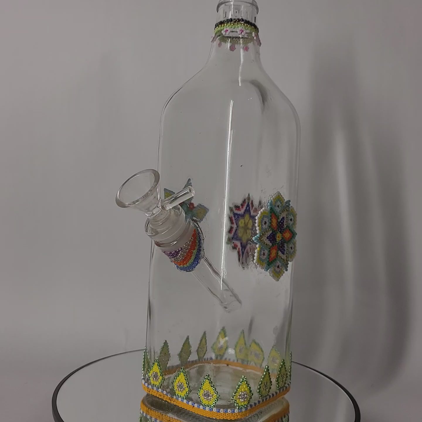 HUICHOL #1 BONG – MILE HIGH BOTTLE BONGS