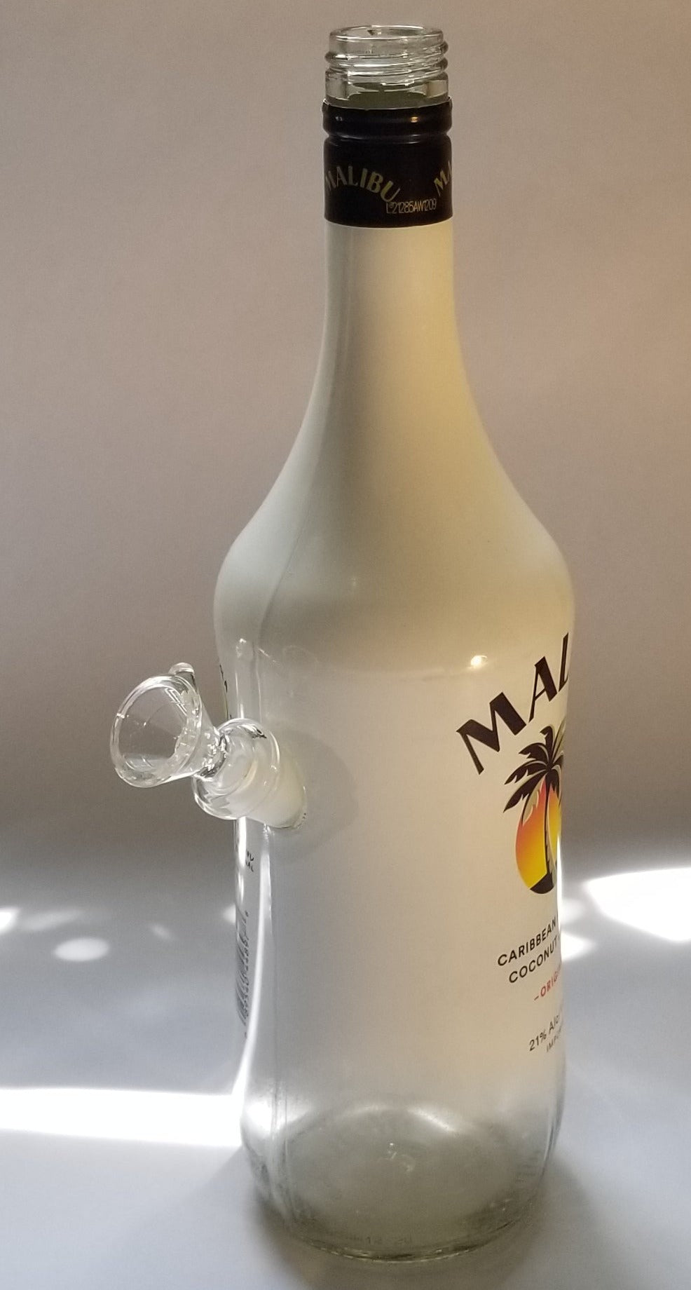 Malibu Coconut Rum Bong – MILE HIGH BOTTLE BONGS